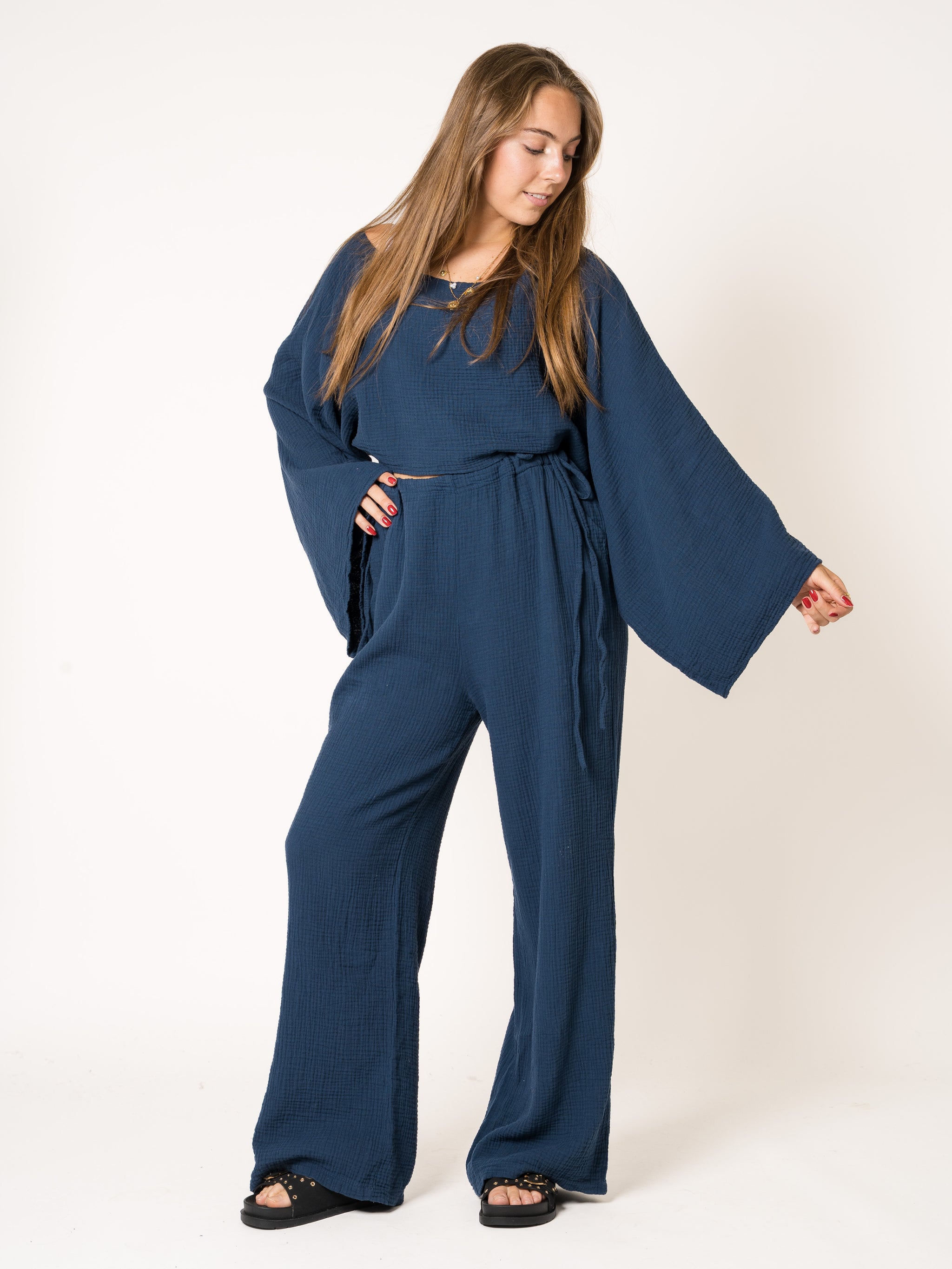 LUCKY DEAL 1656 Sun Club Musselin Set - Dunkelblau - vom Umtausch ausg